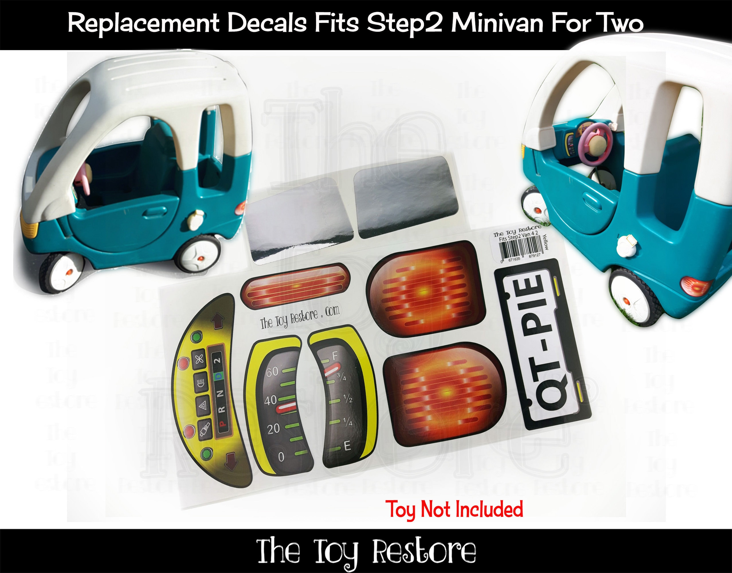 The Toy Restore Replacement Stickers fits Step2 Minivan Van | Etsy