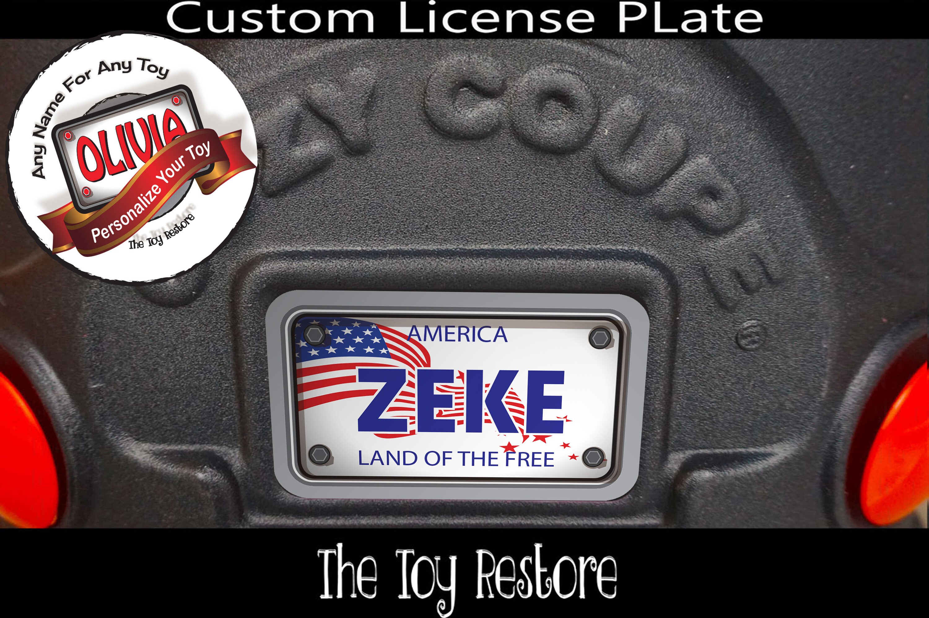 America Custom License Plate Decal Replacement Stickers fits | Etsy