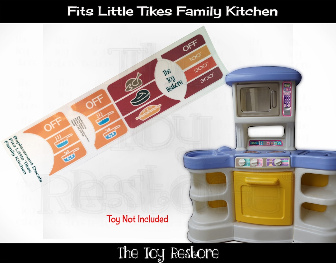 The Toy Restore Replacement Stickers Spare Decals for Vtg Little Tikes ...