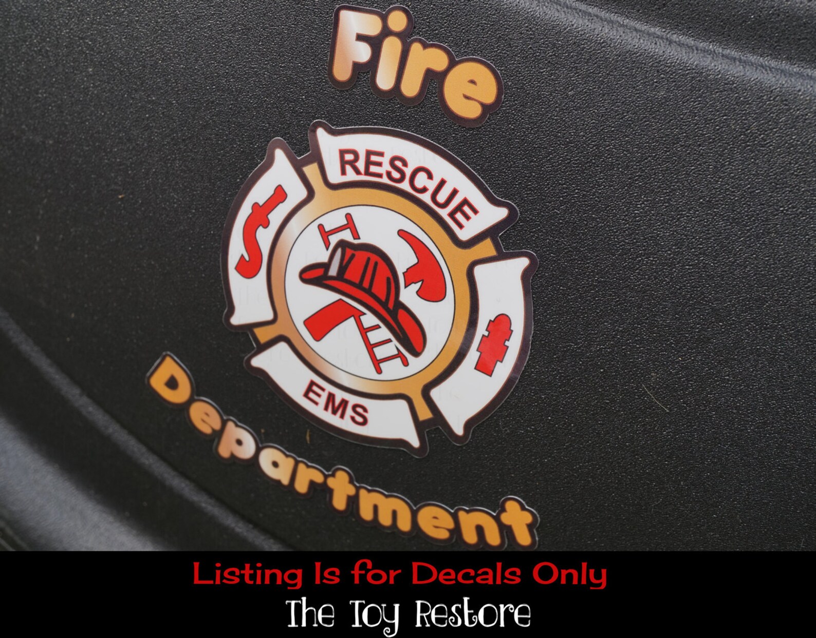 Fire Department Decals Replacement Stickers Fits Step2 DIY | Etsy