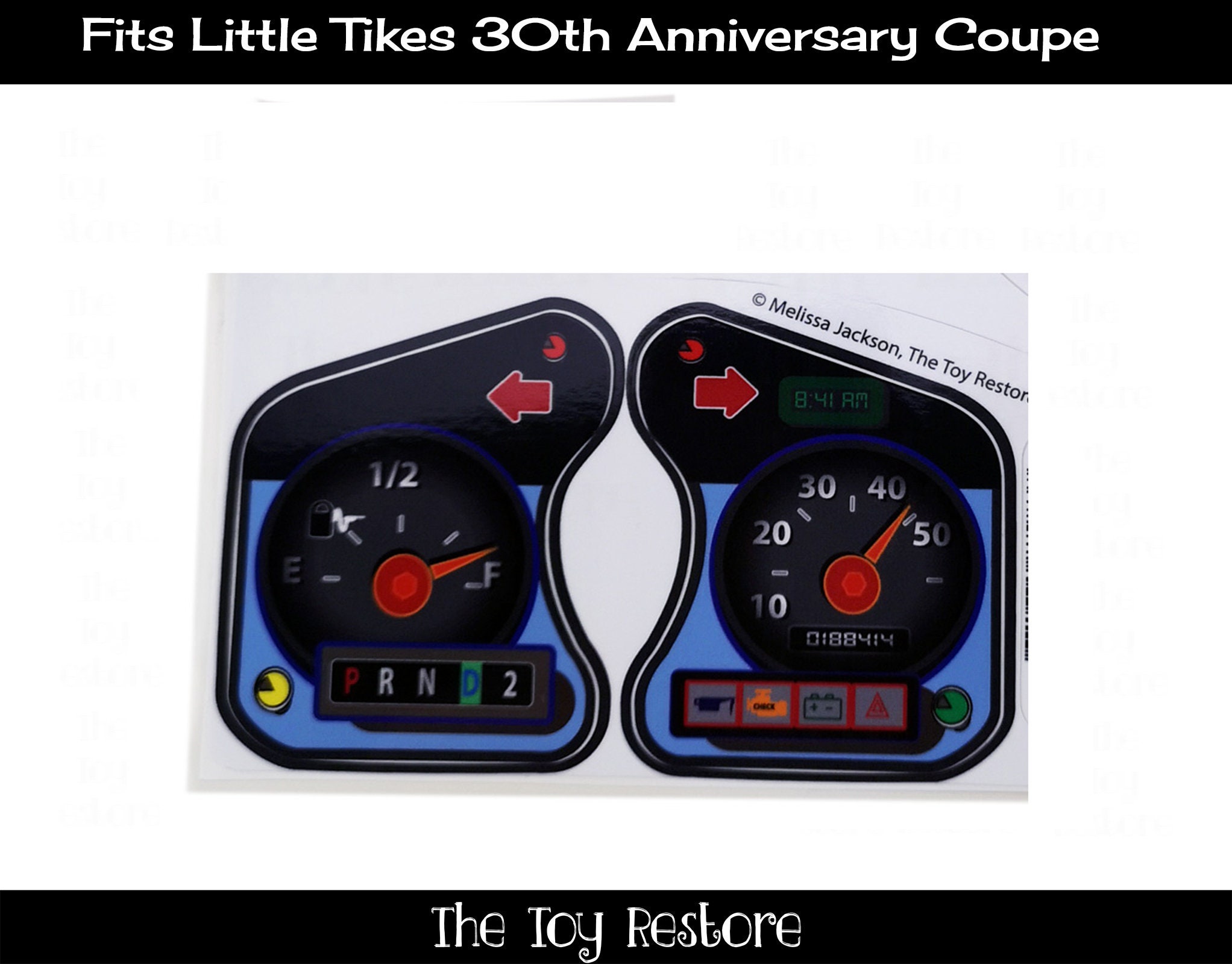 Dash Decal Only Replacement Stickers for Little Tikes 30th | Etsy