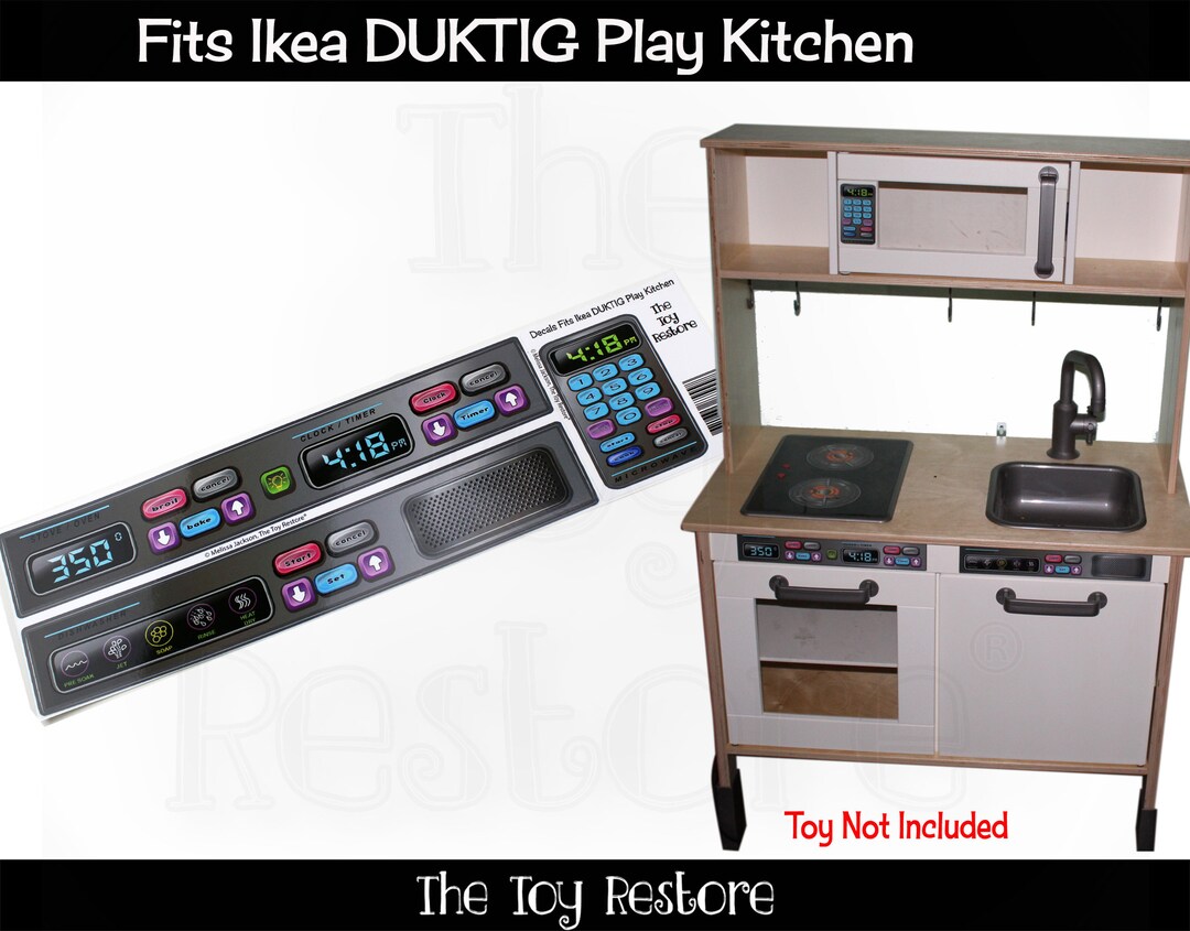 Toy Restore Replacement Stickers Spare Decals Fits IKEA DUKTIG Play ...