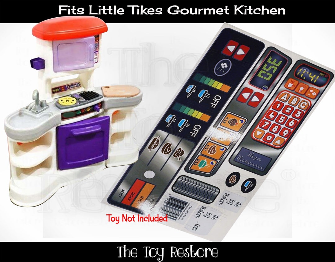 The Toy Restore Replacement Stickers Fits Little Tikes Gourmet Kitchen ...