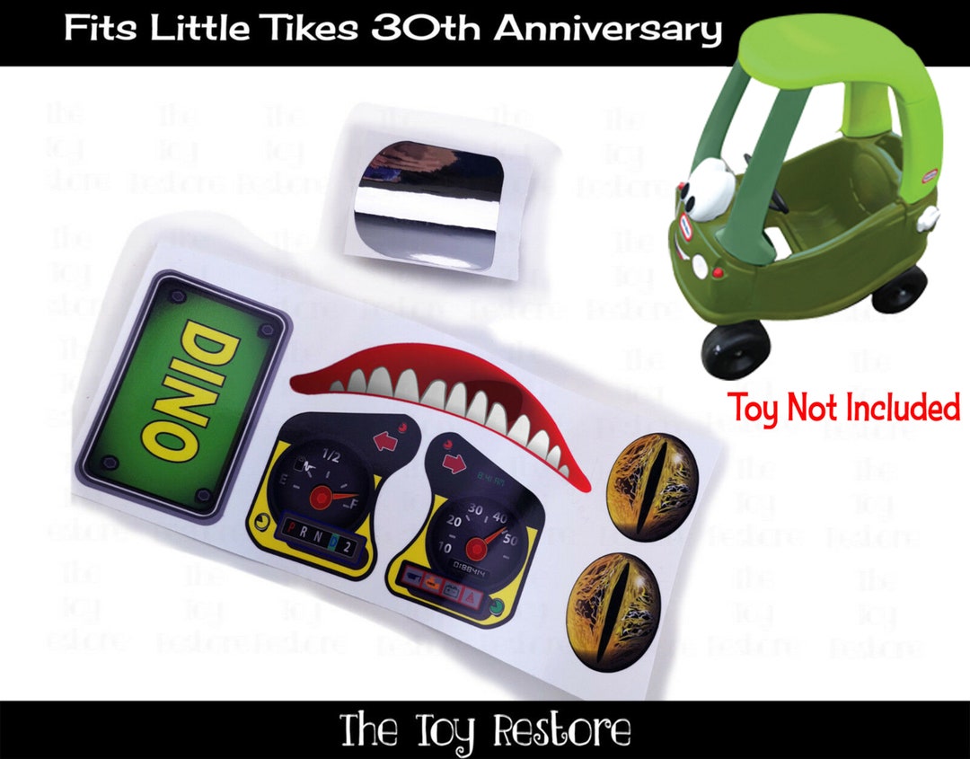The Toy Restore Replacement Stickers Fits Little Tikes Dino Cozy Coupe ...