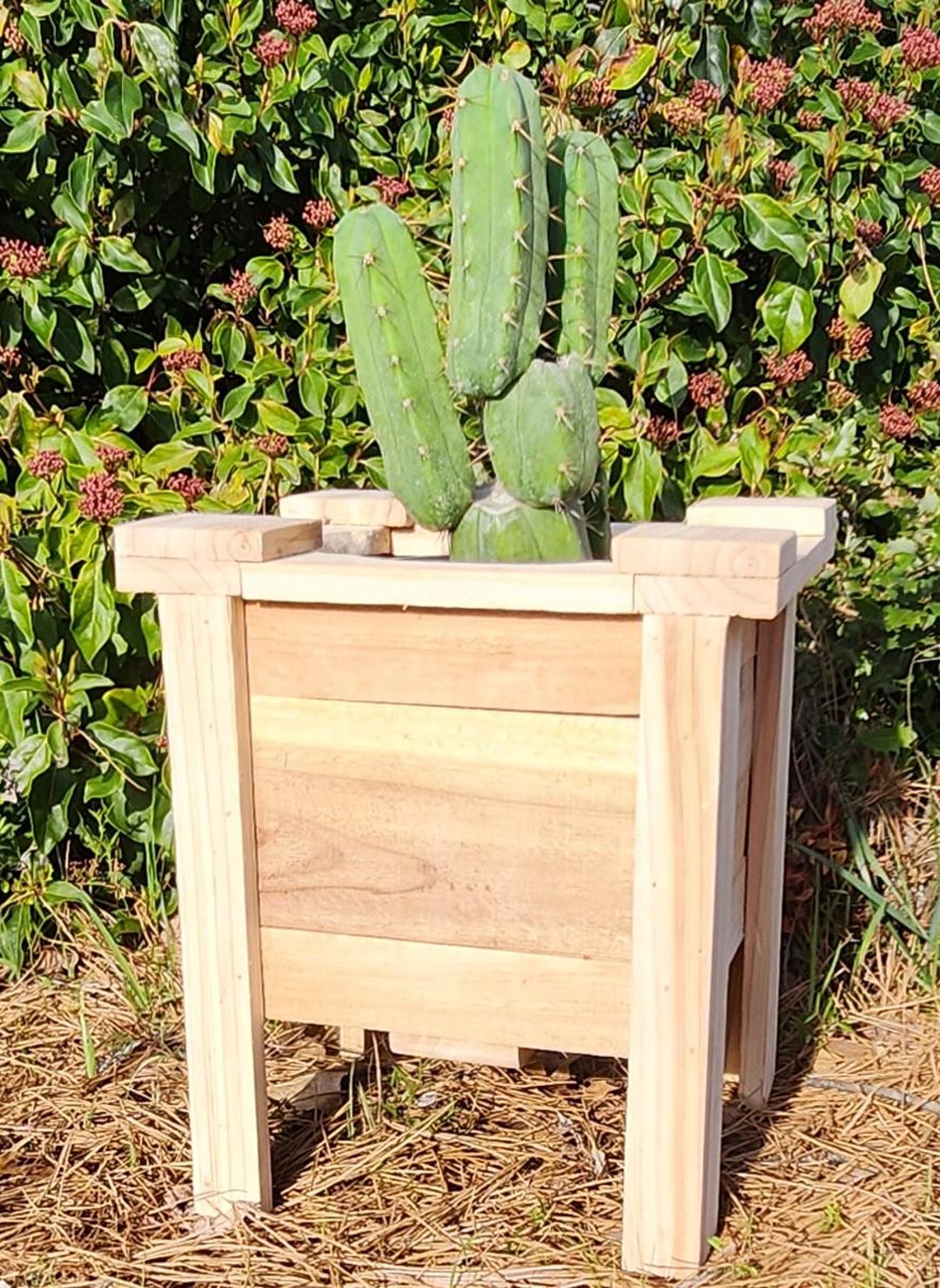 Cedar Outdoor Planter Box, Garden Planter Box, Farmhouse, Rustic ...