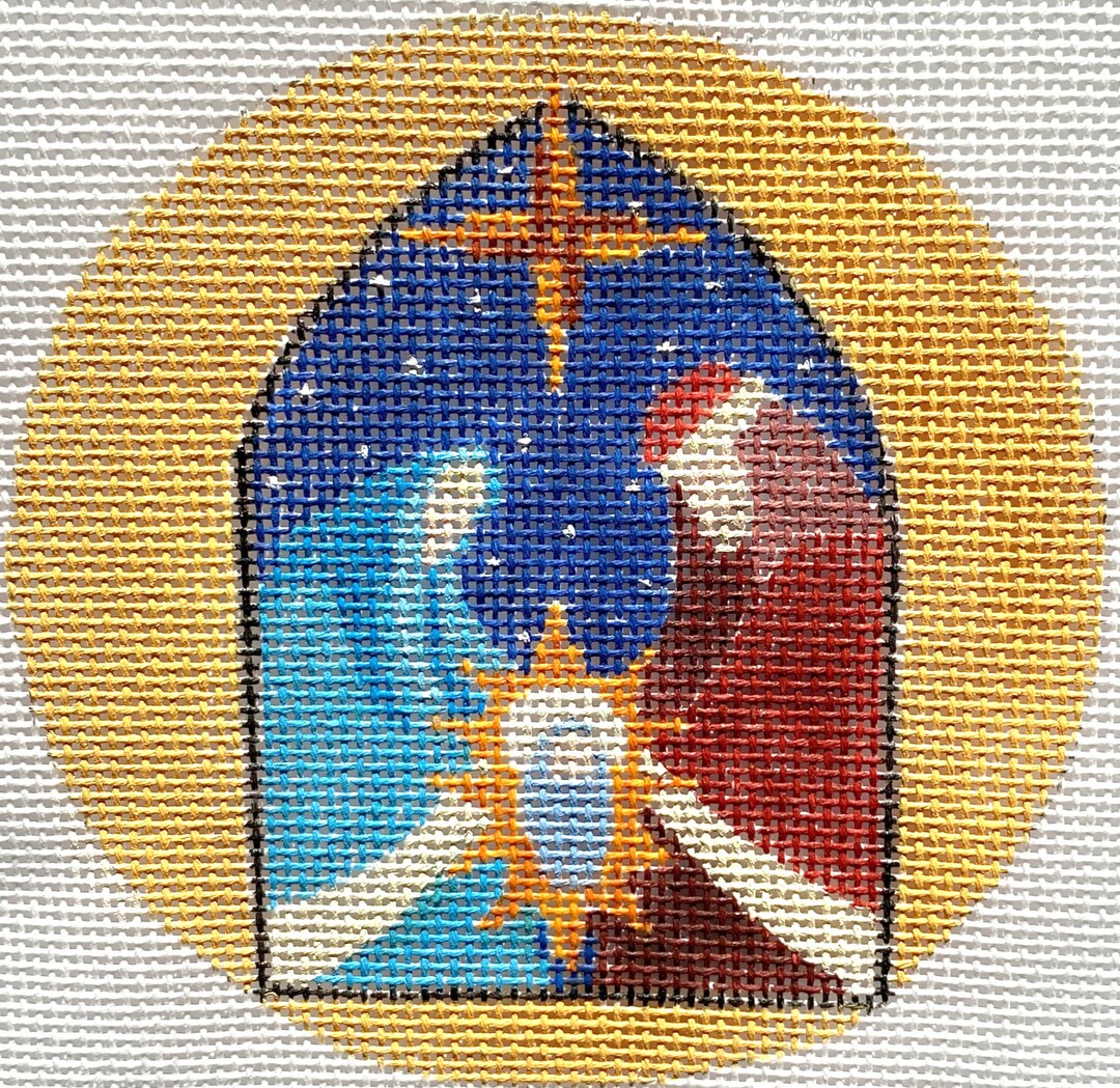 Christmas Nativity Ornament * Hand Painted Needlepoint Canvas - Etsy