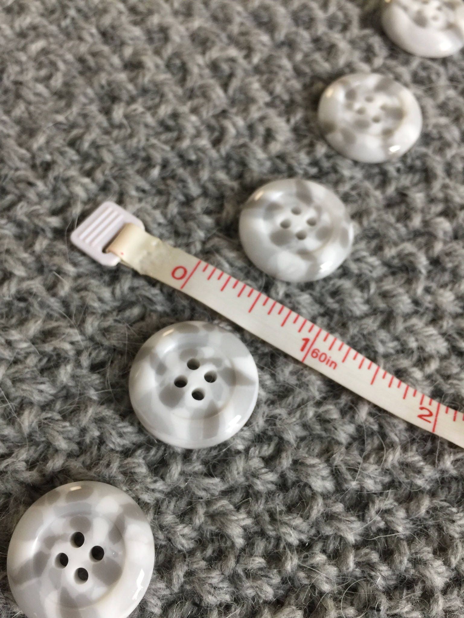 Set of 5 Gray 4-hole Buttons Buy 4 Sets Get 1 Set Free - Etsy