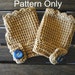Pattern of Sweet Waffle Fingerless Mittens: Pair of Buttoned Tunisian ...
