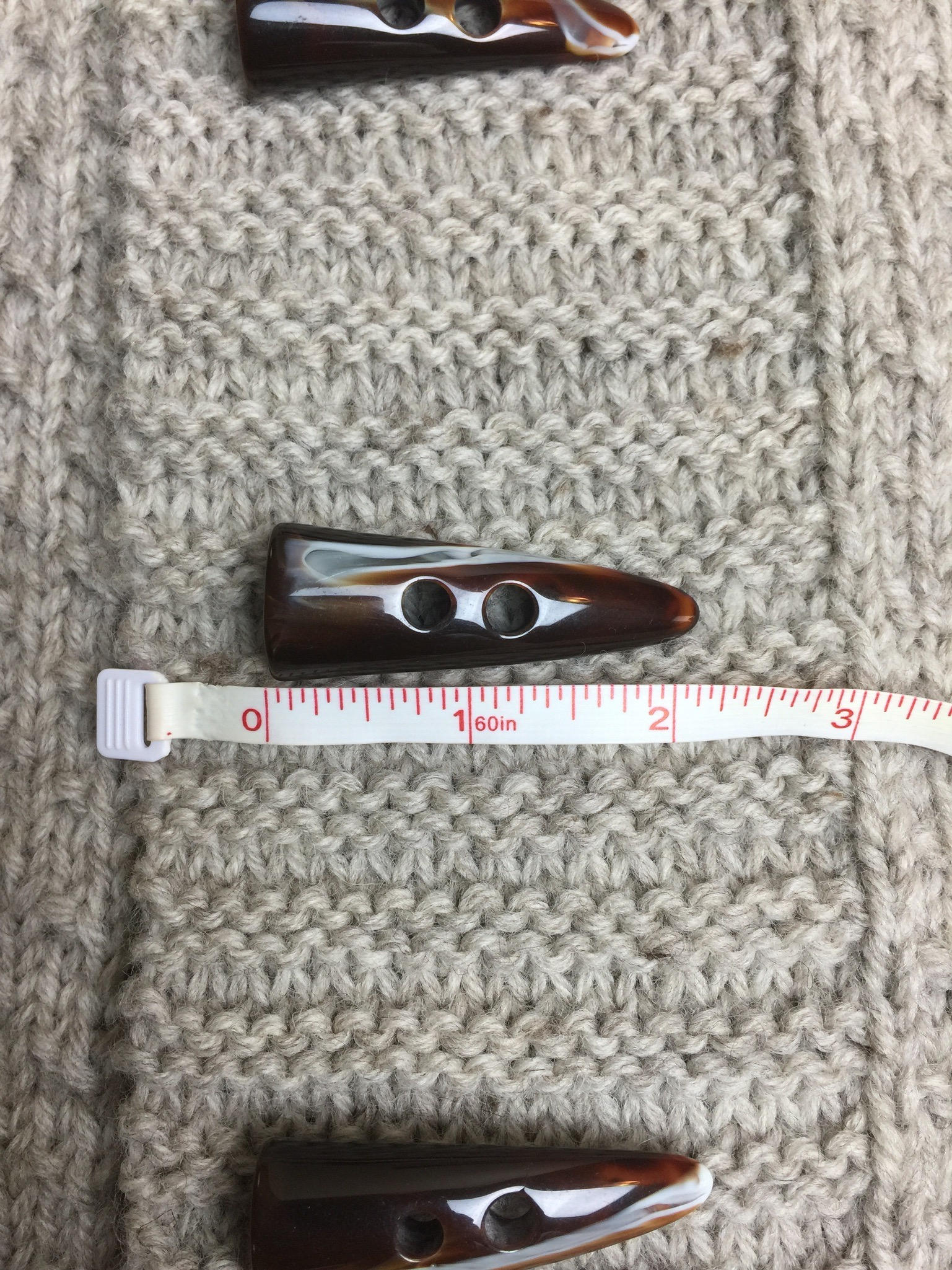 Set of 2 Resin 2-hole Large Buttons, 2 Shapes Available, Buy 4 Sets Get ...