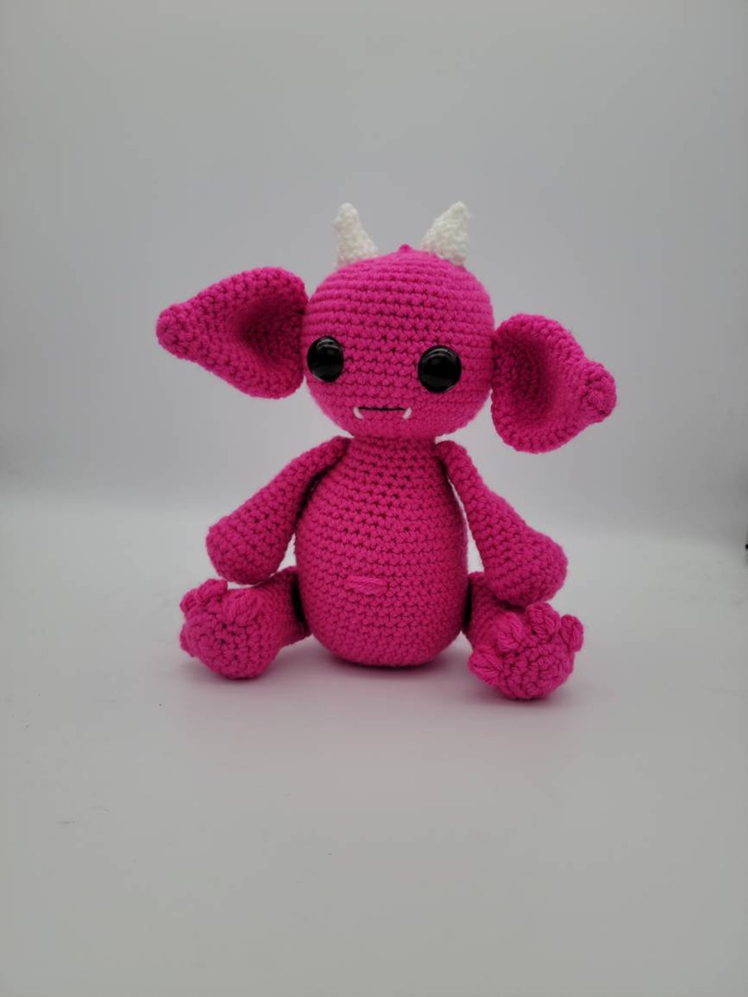 Goober Goblin Plush Stuffed Toy, Crochet Large Eyes Creature - Etsy