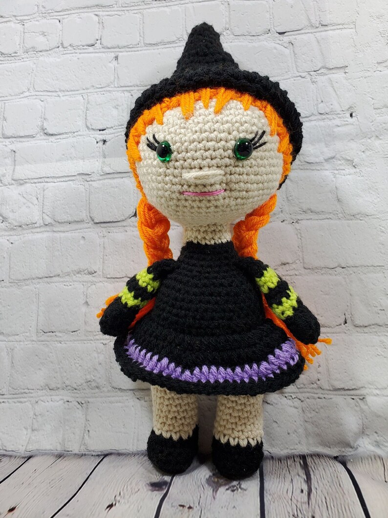 Crochet Halloween Witch Doll Pattern Instant Amigurumi PDF - Etsy Singapore