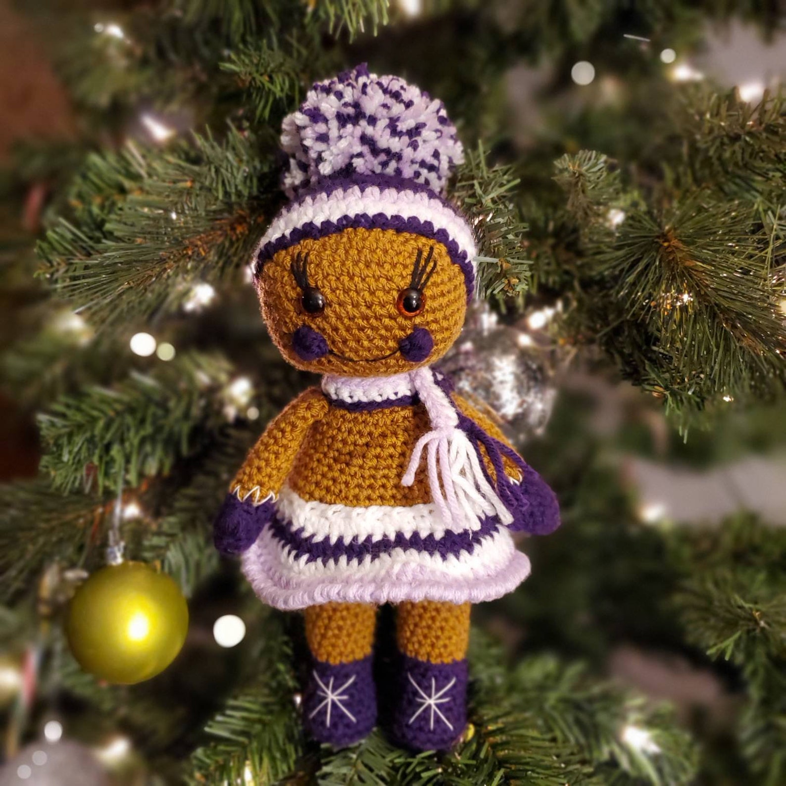 Stuffed Gingerbread Doll and Snowman, Custom Stocking Stuffer Toy Dolls ...