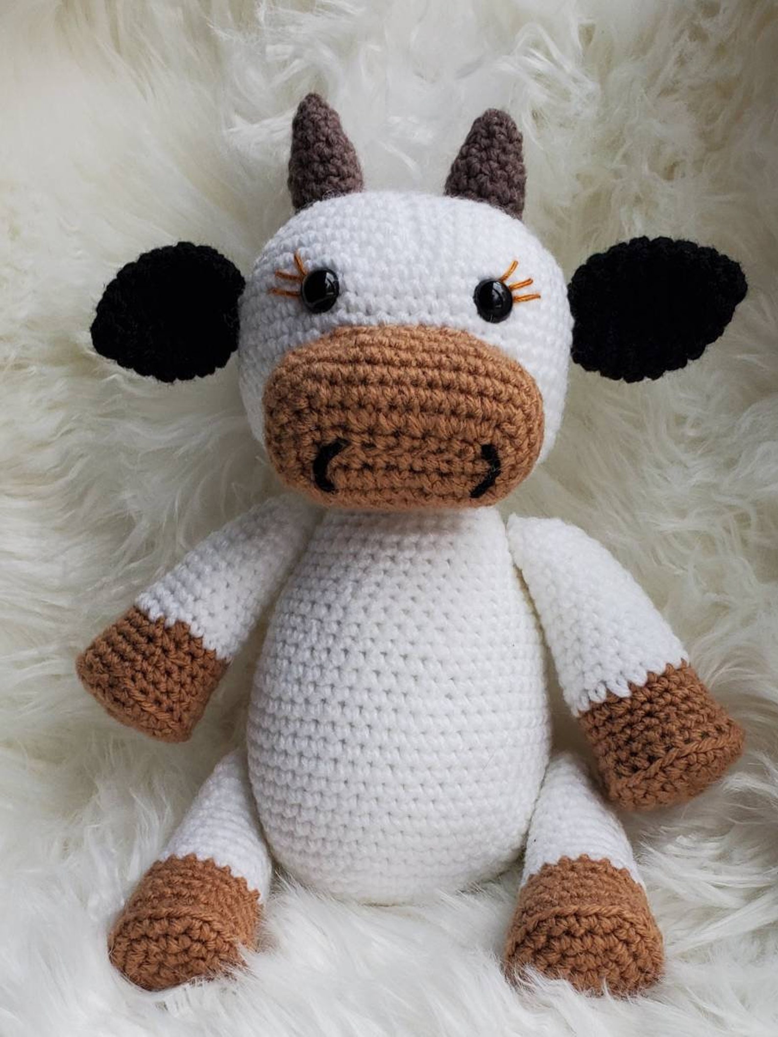 Mandy the Moo Cow Stuffed Animal Toy | Etsy