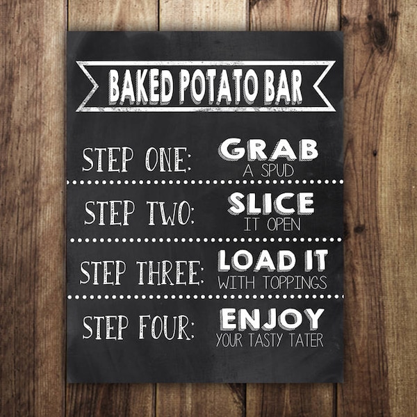 Potato Bar - Etsy