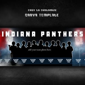 Canva Team Dugout Sports Banner Template- Colors, Photos, Text ...