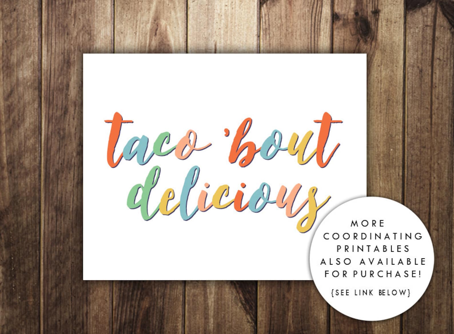 Taco Bar Sign Walking Tacos Sign Make Your Own Tacos - Etsy