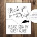 Please Sign Our Guest Globe, Thanks for Making the Trip, Destination ...