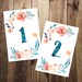 Watercolor Table Numbers 1-10 Printable, Wedding Sign, Wedding Table ...