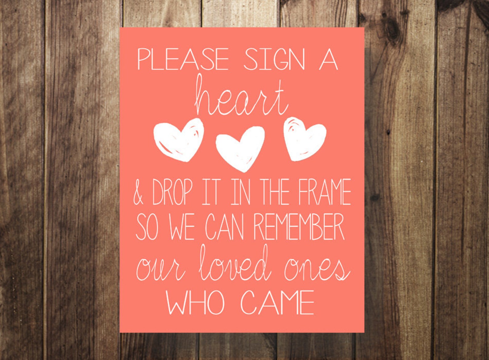 Please Sign a Heart Wedding Guest Book Sign Our Guestbook - Etsy