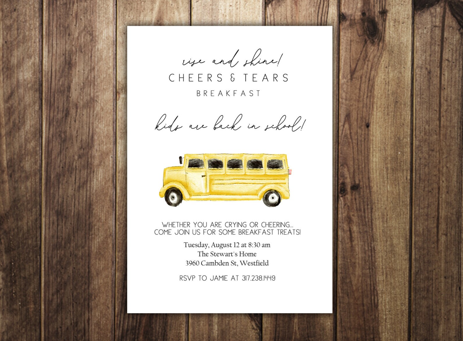 Boohoo Yahoo, Cheers and Tears | Kids Back in School Breakfast | Parent ...