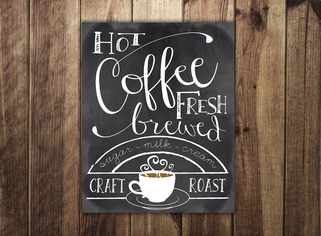 Coffee Station Sign, Coffee Bar, Hot Chocolate Bar, Drink Station ...