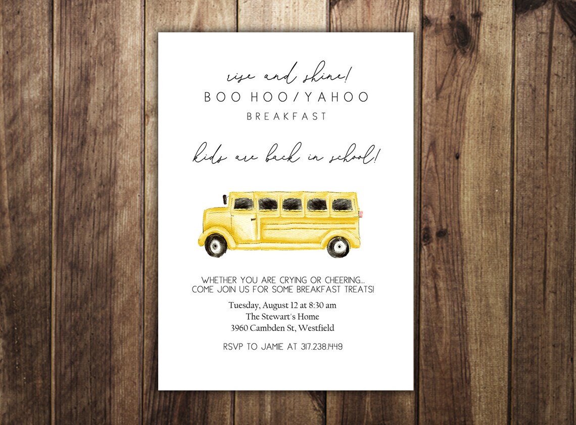 Boohoo Yahoo, Cheers and Tears | Kids Back in School Breakfast | Parent ...