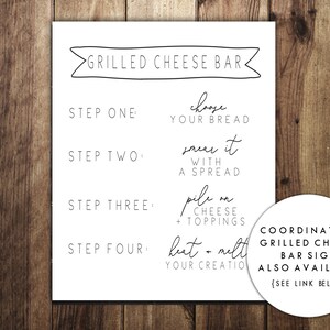 Printable Cheese Board Labels, Charcuterie Platter, Grilled Cheese ...