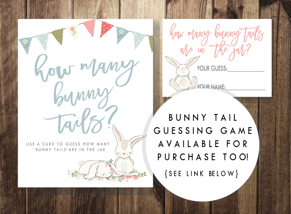 Bunny Baby Shower Game Pack 2 | Spring Baby Shower| Children's Books ...