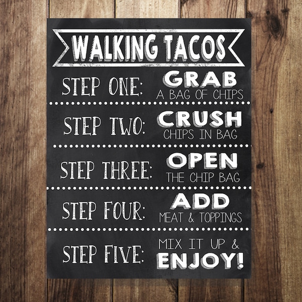 Taco Bar Sign - Etsy