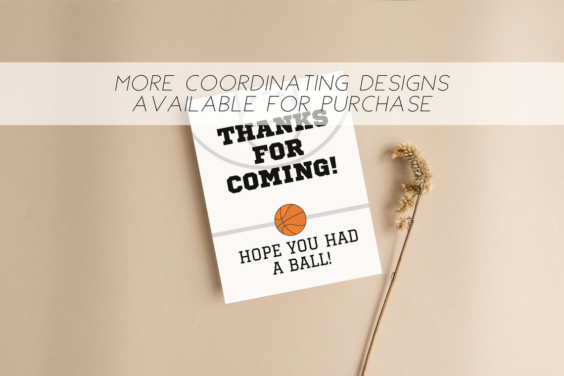 Basketball Grad Guest Book Card | Editable Canva Template | Instant ...