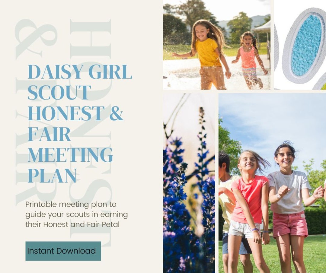 Daisy Girl Scout Honest and Fair Meeting Plan - Etsy