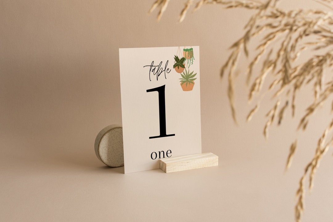 Boho Chic Classroom Table Numbers 1-10, Muted Neutral Colors, Hygge ...