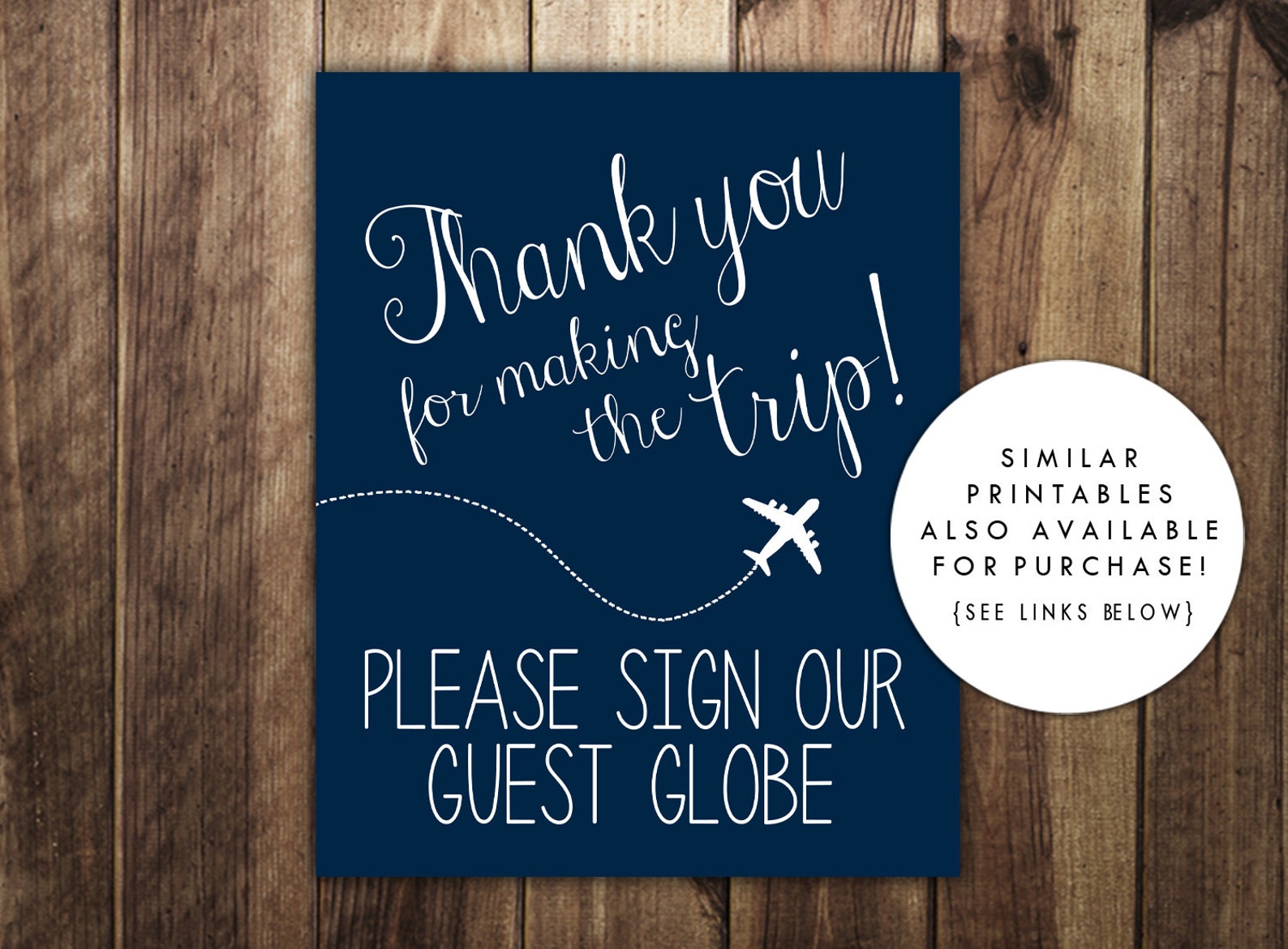 Please Sign Our Guest Map, Thanks for Making the Trip, Destination ...