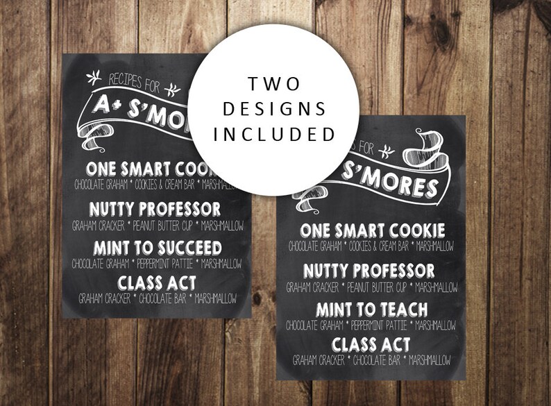 Teacher Smore Bar Graduation Party Sign Graduate S'more - Etsy