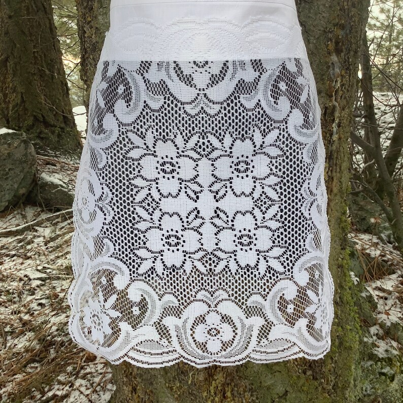 Eyelet Apron for Women White Victorian Apron White Lace - Etsy