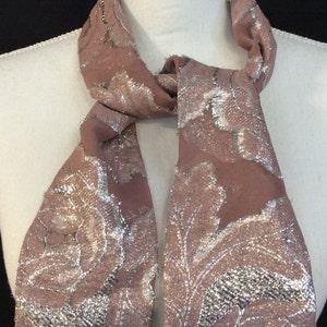 Rose Gold Scarf, Sparkly Bow Scarf, Mother’s Day Gift for Sister in Law ...