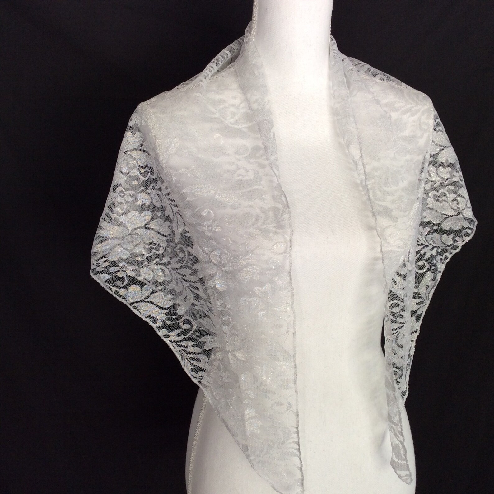 Bridal White Lace Shawl Sparkly White Lace Shawl Outdoor - Etsy