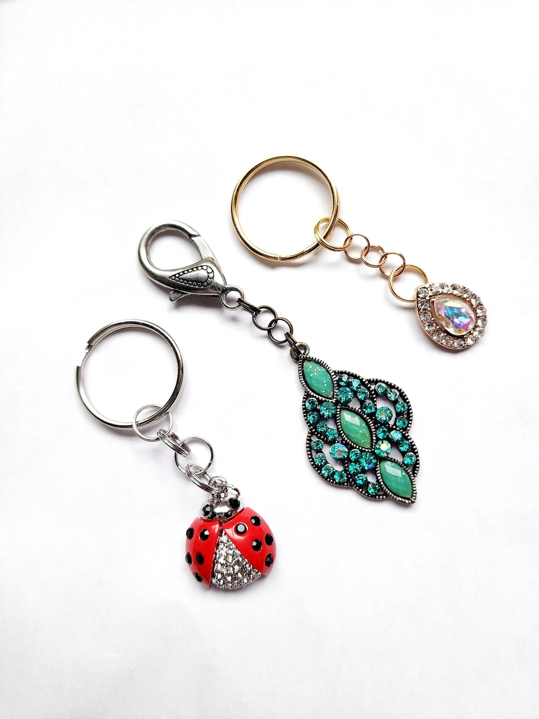 Red Mushroom Keychain Charms Red Dotted Toadstool Charms for Keys ...
