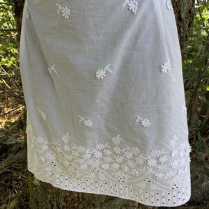 BESTSELLER Eyelet White Apron for Costumes, White Pioneer Apron, Wide ...