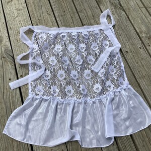 Lace White Apron With Ruffles, Victorian Apron Costumes Bridal Shower ...