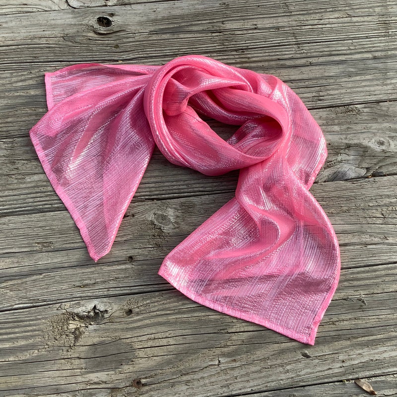 Pink Neck Scarf - Etsy