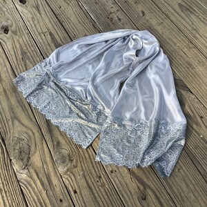 Sparkly Silver Scarf With Lace, Birthday Gift for Her Sparkly Fabric ...