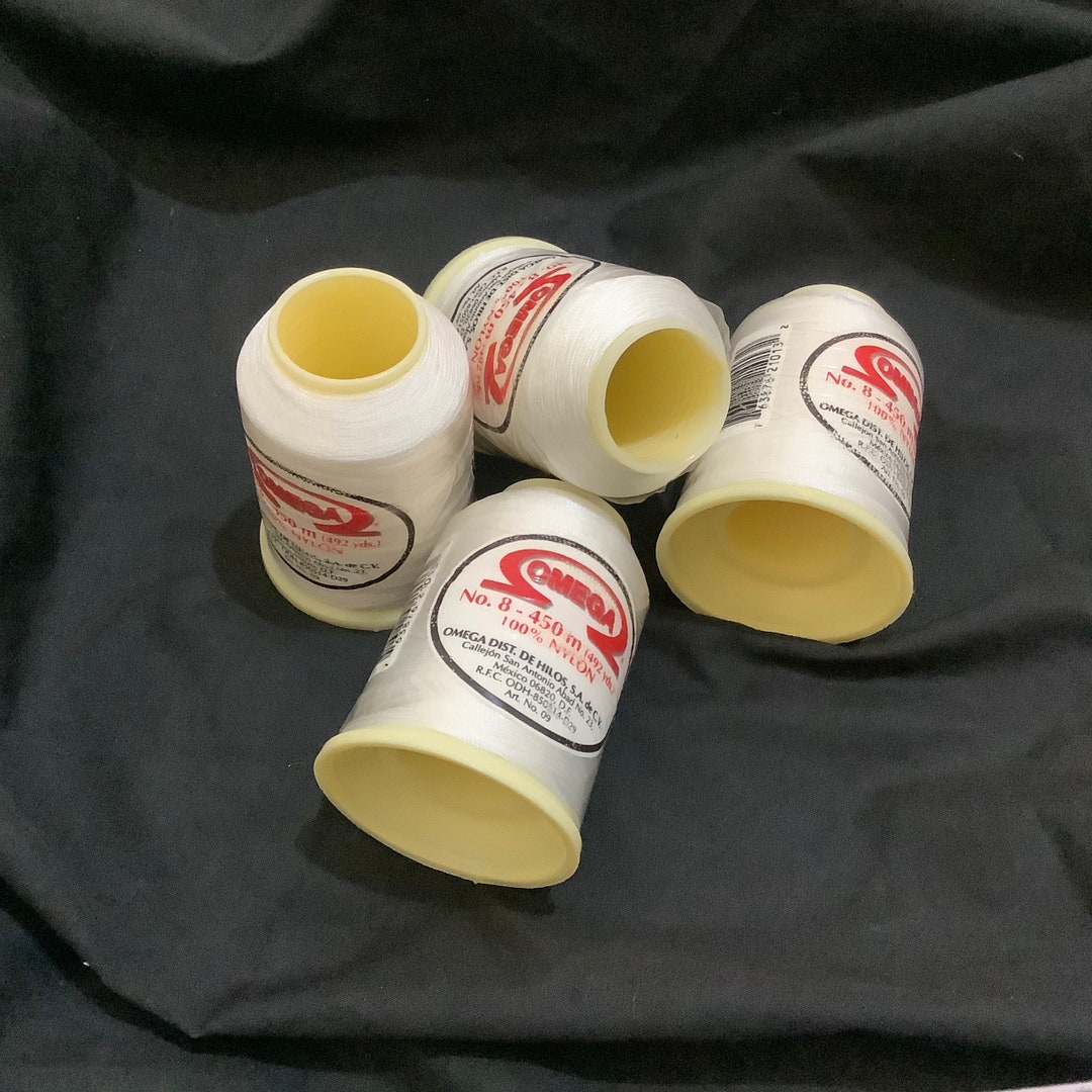 2 Rolls off White Omega Nylon Thread Knitter Thread, off White Crochet ...