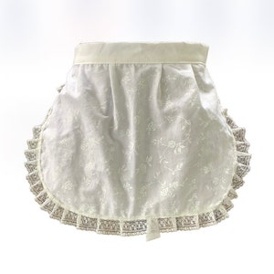 Extra Small Apron for Women Old Fashioned Solid White Apron, French ...