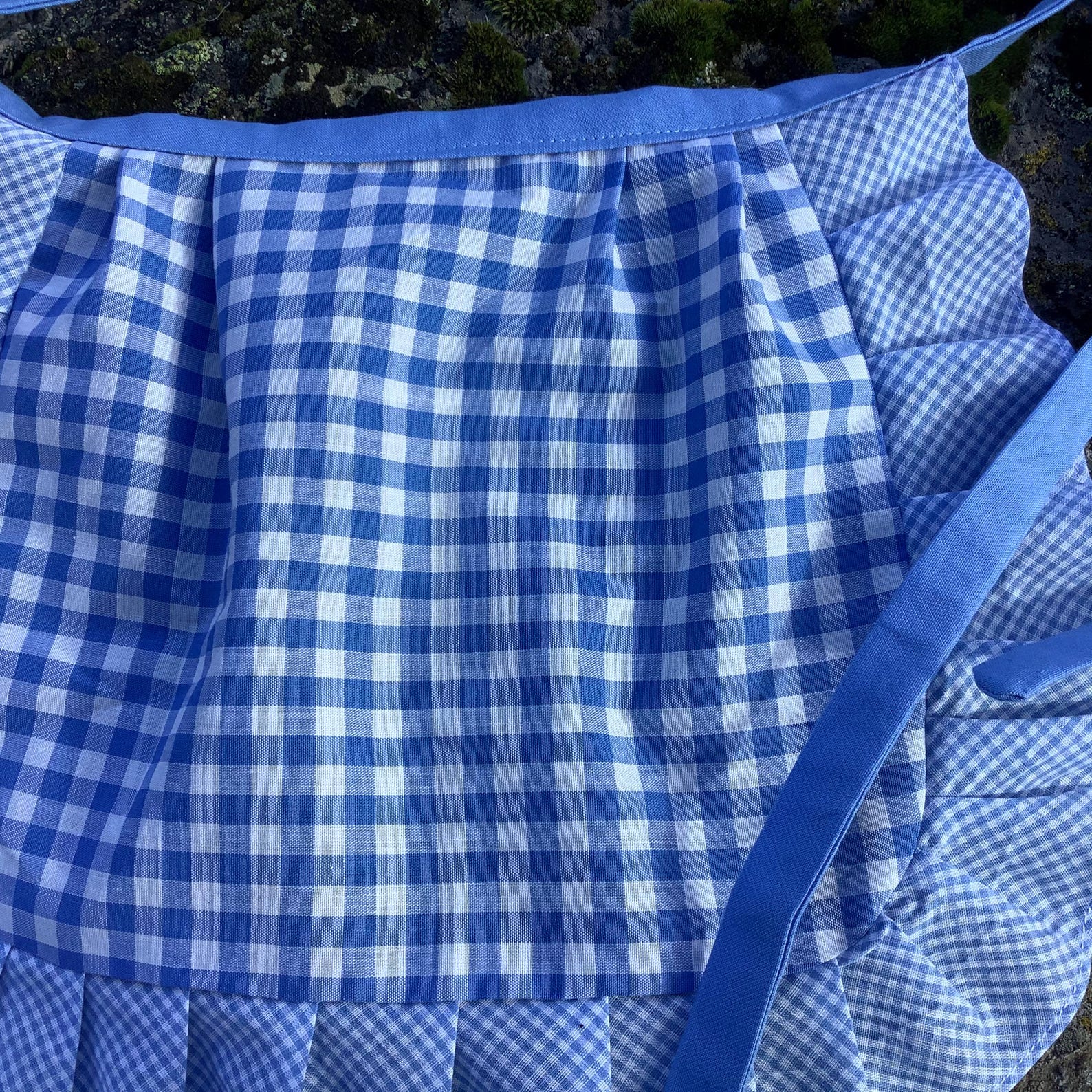 Blue White OR Pink Checkerboard Apron, Small Aprons for Toddlers ...