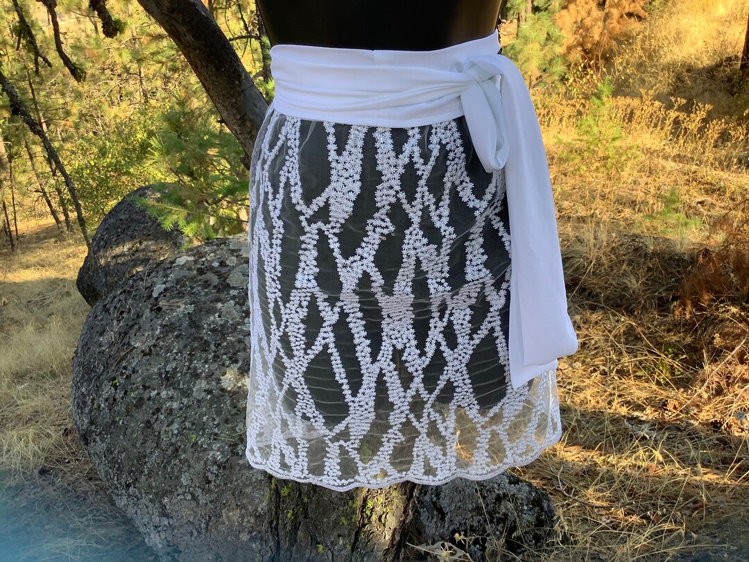 Sparkly White Lace Apron for Bridal Shower Lace Aprons - Etsy