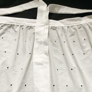 Pretty Eyelet White Dirndle Apron for Octoberfest, White Eyelet Apron ...