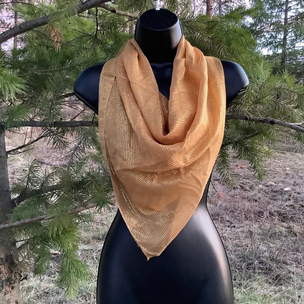 Metallic Scarf - Etsy