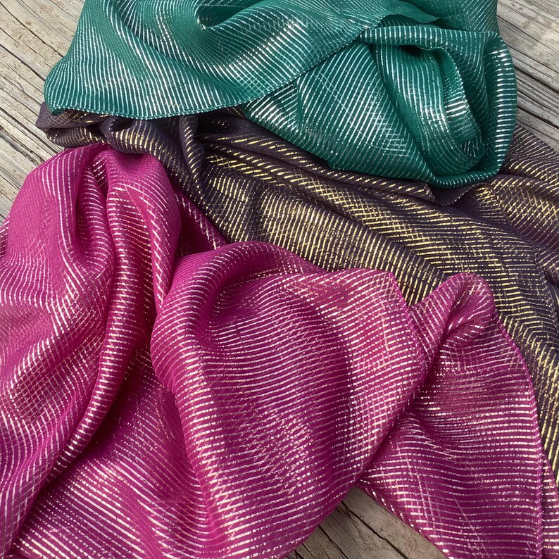 Sparkly Silver on Green Scarf, Green Silk Scarf, Bestseller Gift for ...
