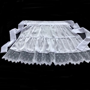 2 Ruffles Style Apron With Lace Ruffle Sexy French Maid Apron | Etsy